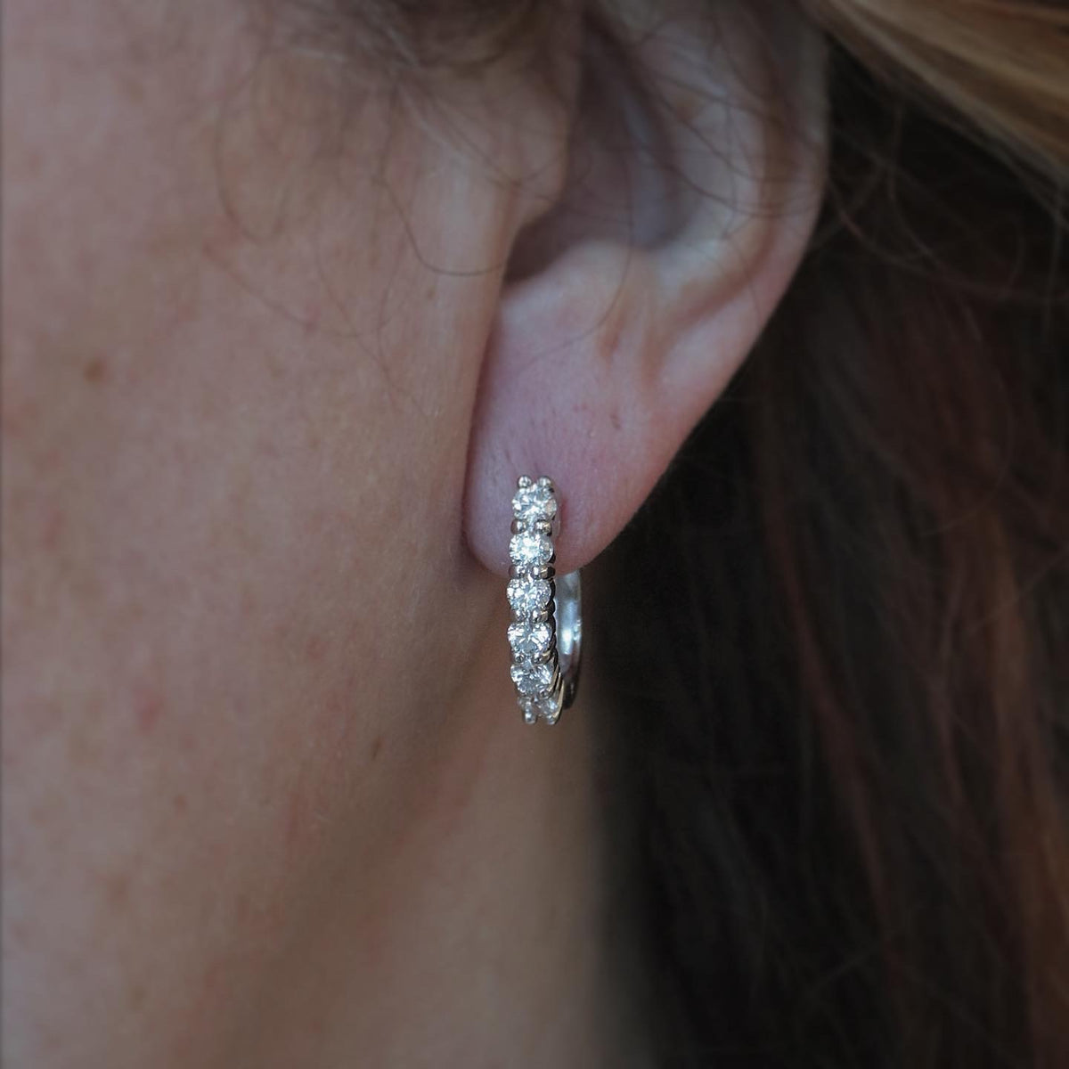 Classic Diamond Hoop Earrings – Diamond Gallery